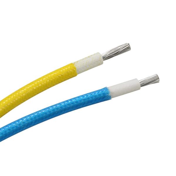 Quality Fiberglass Braided Electrical Cable silicone insulation wire Heat Proof for sale