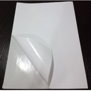 Quality White 8.5 X 11cm Woodfree Blank Sticker Sheets , Plain Sticker Sheets for sale