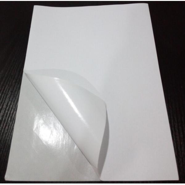 Quality White 8.5 X 11cm Woodfree Blank Sticker Sheets , Plain Sticker Sheets for sale