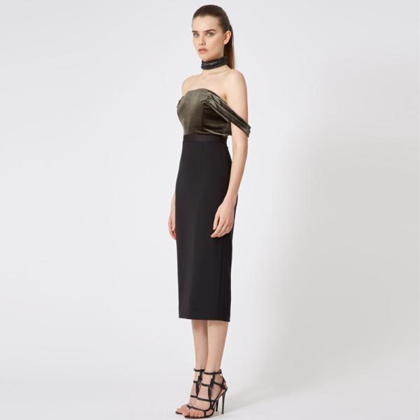 Quality Lancai wholesale off shoulder midi dress for sale