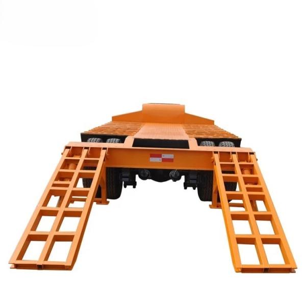 Quality Hydraulic Ramp System Low Bed Draw Bar Full Trailer For Sale for sale