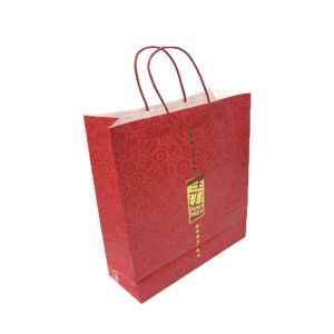 Quality Customizable Twisted Handle Paper Bags Recycled White Kraft Paper Shopping Bag for sale