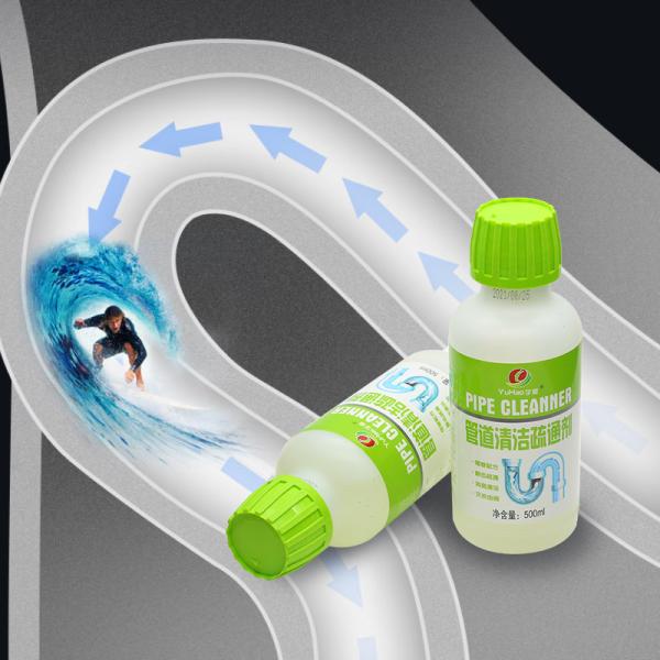 Quality Clogged Drains Green Dredge Sewer Pipe Cleaner Liquid 0.5l OEM for sale