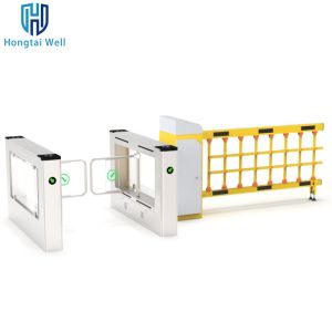 Quality Pedestrian 0.5 Seconds Swing Barrier Turnstile SS304 With Face Recognition for sale