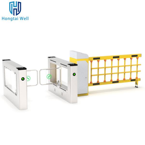 Quality Pedestrian 0.5 Seconds Swing Barrier Turnstile SS304 With Face Recognition for sale