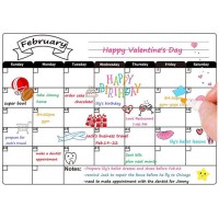 Quality Custom Dry Erase Fridge Magnet Calendar, 12 x 16 inch Magnetic Weekly Planner for sale