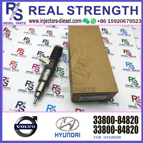 Quality Diesel Injector 33800 84820 33800-84820 3380084820 21306407 BEBE4D19002 For Hyundai D6CC Engine for sale