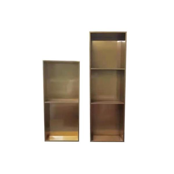 Quality Black Modern Design Style Recessed Bathtub Wall Niche Shower Insert with Chrome Trim for sale