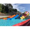 Quality 200m2 Area Wide Family Water Slide For Children Easy Installation for sale