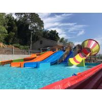 Quality 200m2 Area Wide Family Water Slide For Children Easy Installation for sale