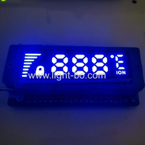 Quality Ultra Thin Customized White Color 7 Segment LED Display Common Anode For Temperature Controller for sale