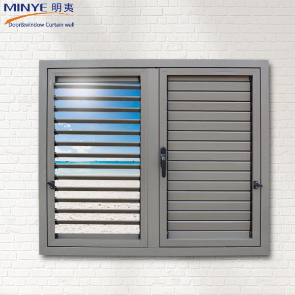 Quality Aluminum Alloy Frame Shutter Louver Window with Crank Devices and Customized for sale