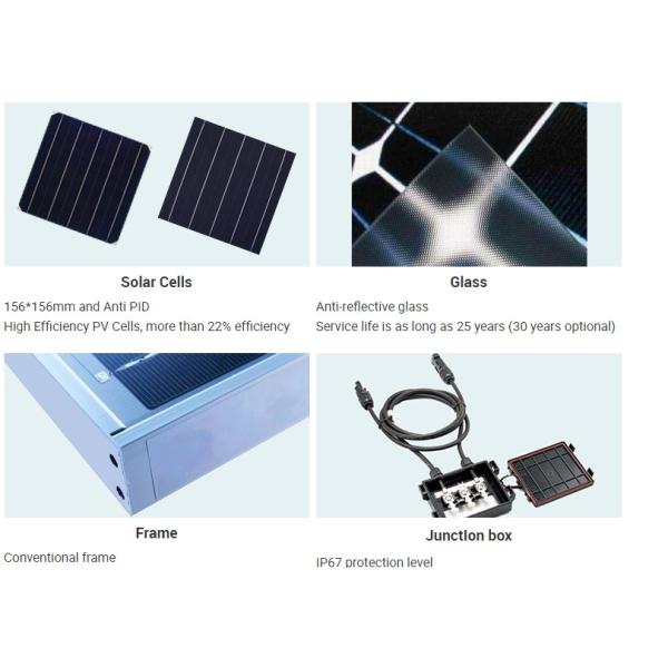 Quality 48V EVA Laminated 500 Watt Polycrystalline PV Module for sale