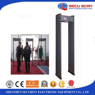 Quality Adjustable Sensitivity metal walk through gate , Shock proof multi zone door for sale