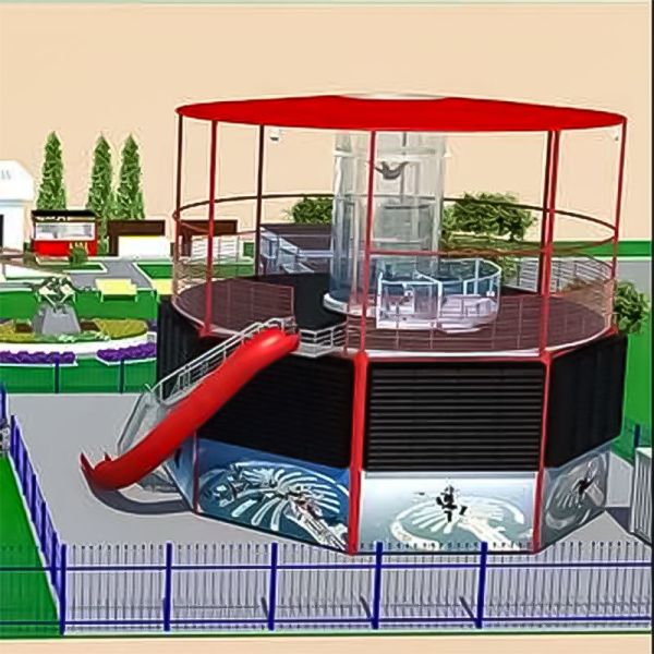 Quality Indoor and Outdoor Recreational Wind Tunnel for Multiple People Skydiving for sale