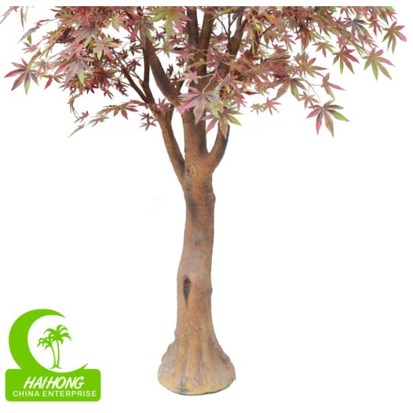 Quality High Simulation PE Leaf 180cm Artificial Maple Tree For Lobby for sale