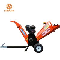 Quality 4" 7hp Kohler Petrol Garden Wood Chipper Machine For Trees 350mm Roller Gasoline for sale