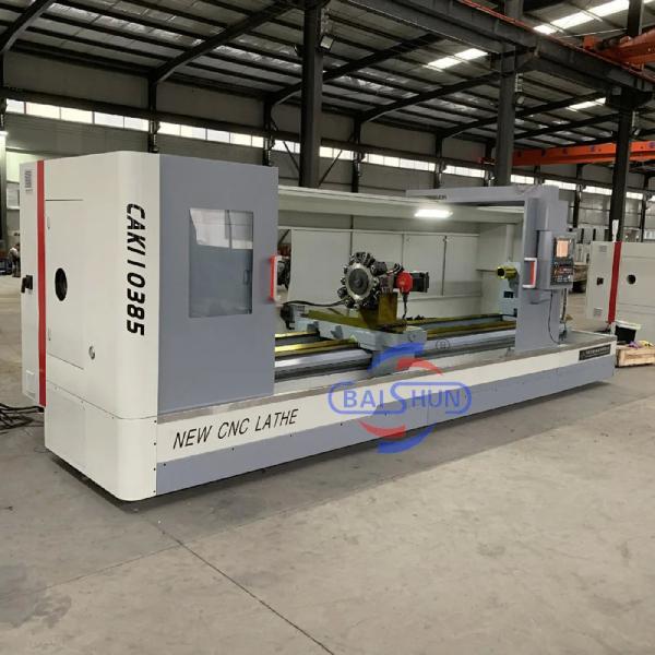 Quality Heavy Duty CNC Flat Bed Lathe Machine 1000mm Workpiece for sale