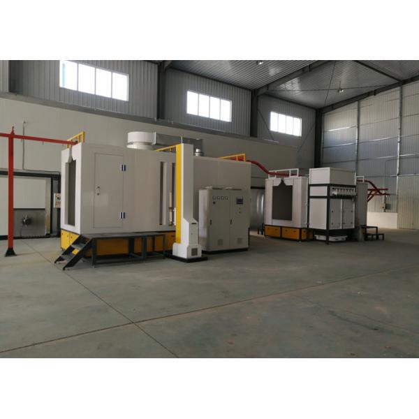 Quality Automatic Recycling PP Large Powder Coating Booth High Efficient for sale