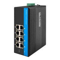 Quality 8-Port Unmanaged E-Mark Ethernet Switch Vehicle Network 12VDC 24VDC Fanless for sale
