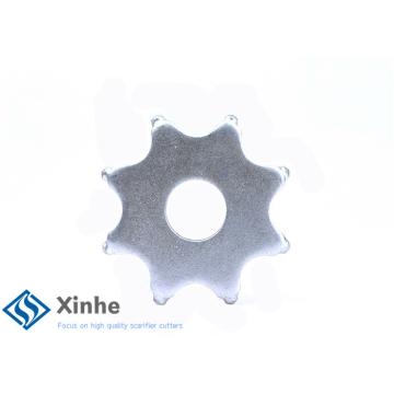 Concrete Flail Scarifier Cutters , Standard 8 Spike Carbide Steel Cutter