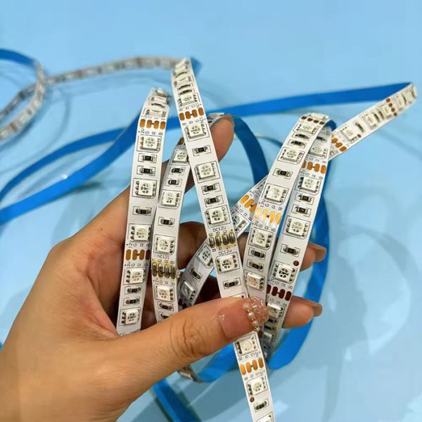 Quality 12V RGB Flexible LED Strip Light Color Changing LED Ribbon Lights IP20 for sale