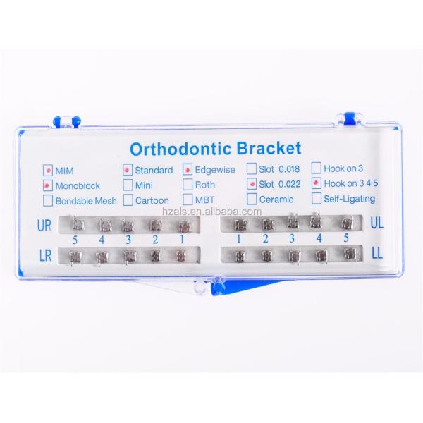 Quality Precise and Comfortable Low Profile Dental MBT Mini Bracket Orthodontics with CE for sale