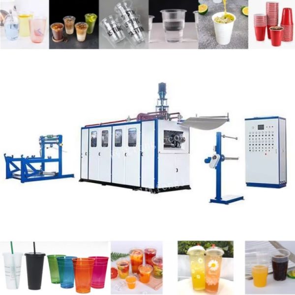 Quality Used PLC Plastic Cup Thermoforming Machine for sale