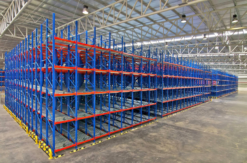 Warehouse Storage Gravity Pallet Racking System Carton Flow Roller Roller Rack Live Pallet Rack