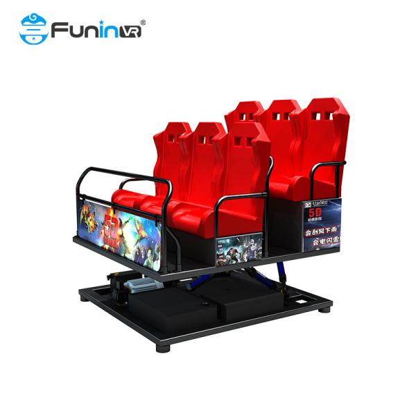 Quality Square Customized 5D Movie Cinema Theatre With 9-48 Seats And Electrical Power for sale