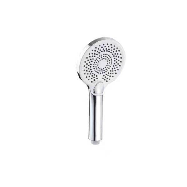 Quality Round Shape Handheld High Pressure Bathroom Hand Held Shower Head With Easy To Clean Silicone Jets for sale