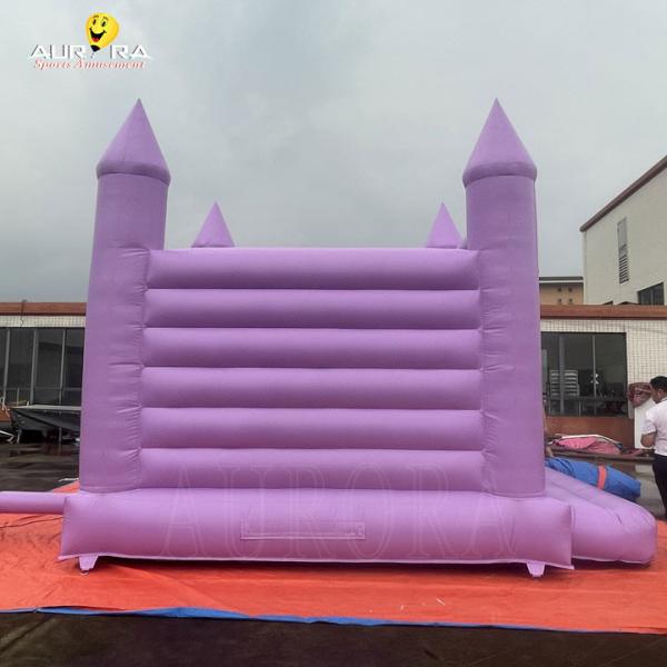 Quality Inflatable Purple Bouncy Castle Custom Jumping Bouncer For Wedding for sale