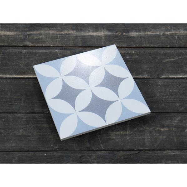 Quality Blue Gray Ceramic Rustic Tile 20x20cm Clay Indoor Wall for sale