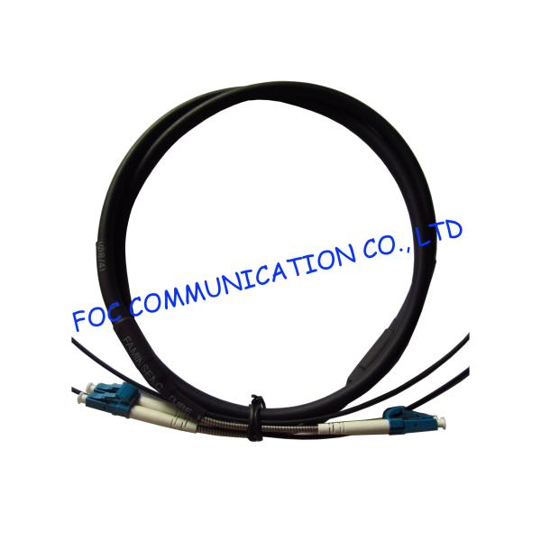 Quality FTTA Fiber Optic Patch Cable LC 2 Core With Armored Tube High Tensile Strength for sale