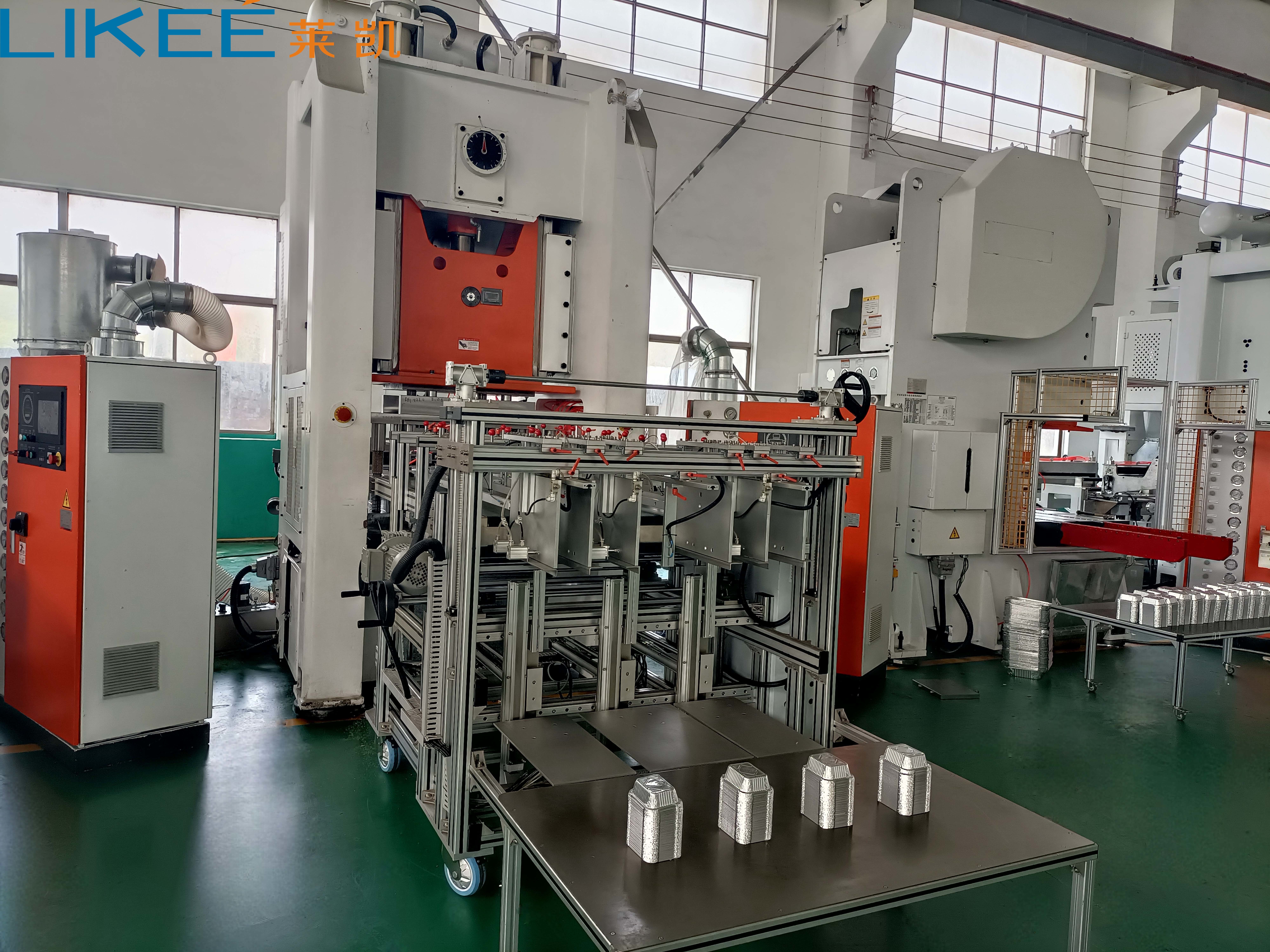 Quality High Speed Automatic Aluminum Foil Tray Making Machine LK-T130 With Long Life for sale