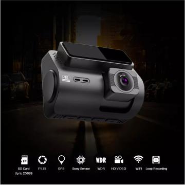 Quality RGB AHD Dual Lens GPS Wifi Dash Cam With Speed And GPS Motion Detection for sale