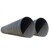 china Punching Service A53 Spiral Welded Black Mild Carbon Steel Tube Round Welded