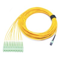 Quality UPC Fiber Optic MPO OFNR SM MPO To LC 12F FANOUT SC Connector for sale