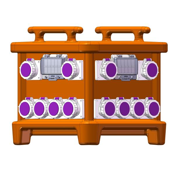 Quality HDPE Cover 18 Channel Orange Distribution Box Leakage Proof for sale