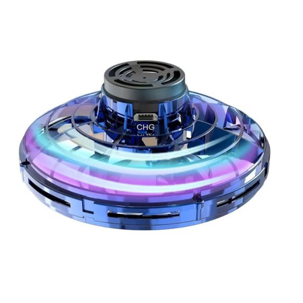 Quality 2023 New LED Hand Operated Mini UFO Drones Spinning Top Rotate Fidget Flying for sale