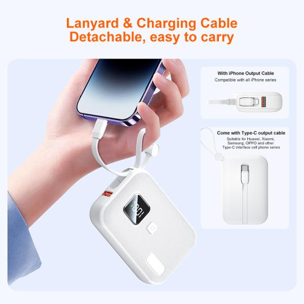 Quality 5W/7.5W Wireless Mini Power Bank 10000mAh Charge Type C Input Output Lightweight for sale