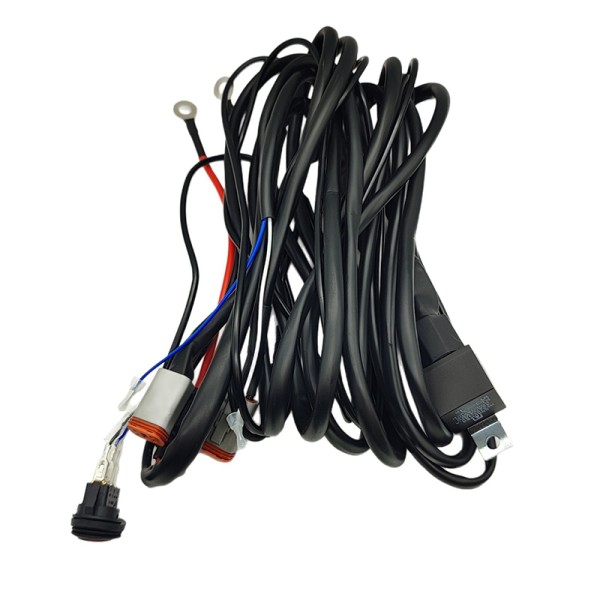 Quality DT Electric Headlight Wiring Harness 1500V With Relay Internal Wire Harness for sale