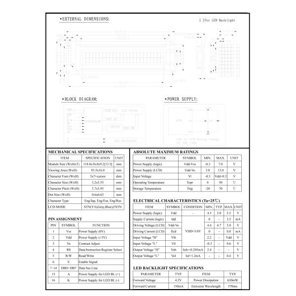 Quality 2.5 Inch 128x64 Dot Matrix Lcd Display 24x2 for sale
