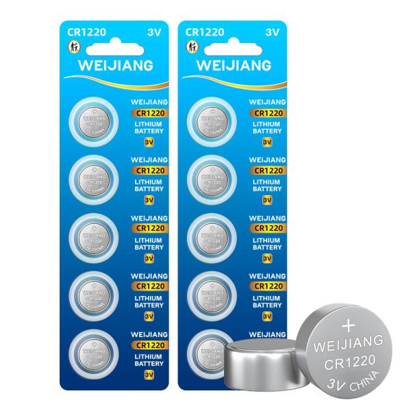 Quality Oem 3v CE Certified Cr1220 Button Cell 40mah For Car Remote Control Bluetooth for sale
