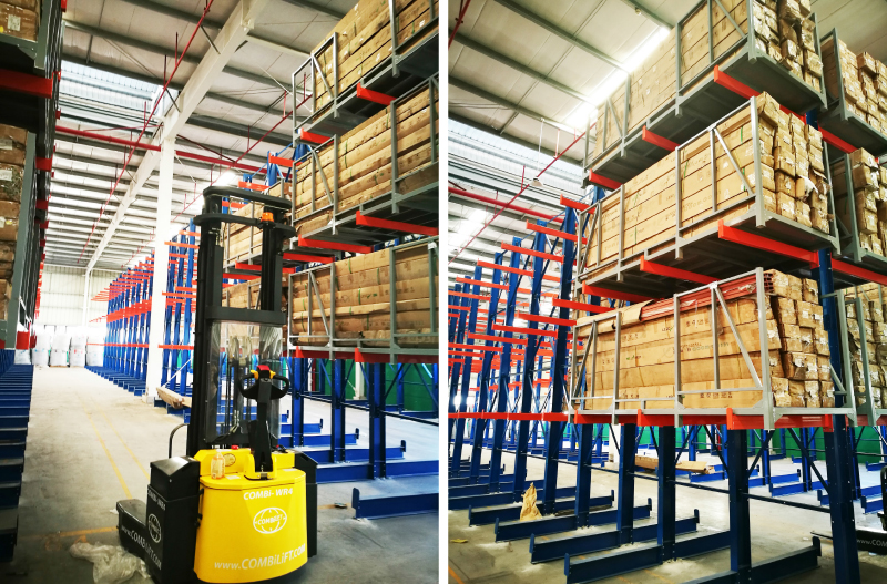 Double Side Cantilever Racking System Warehouse Storage Cantilever Rack