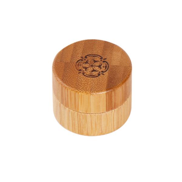 Quality Custom Cosmetic Packaging Bamboo Wooden Cream Jar Eco Friendly for sale