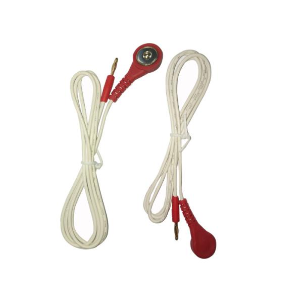 Quality Banana Plug 1 Core 0.8mm Medical Grade Power Cable for sale