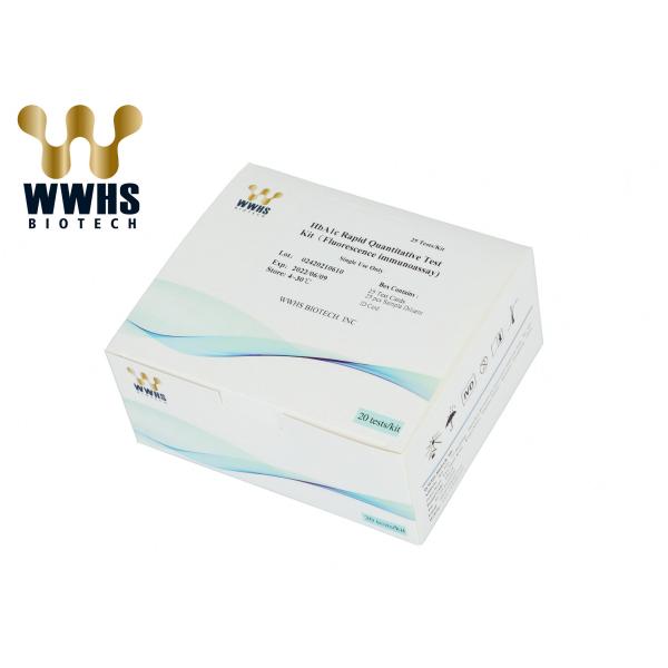 Quality HbA1c Rapid Test Diagnostic Kit Cassette High Accuracy 25T for sale