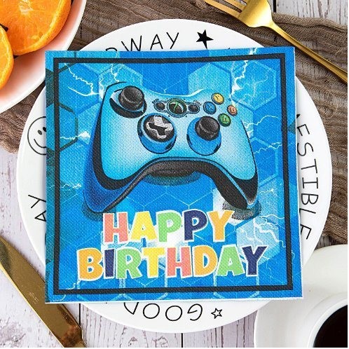 Quality Disposable Flora Cartoon Printed Napkin Lightweight and Easy to for Party for sale