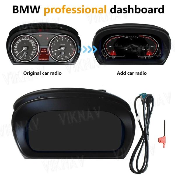 Quality VIKNAV 11" Digital Instrument Cluster for BMW 3 Series E90/E91/E92/E93 2005-2012 for sale